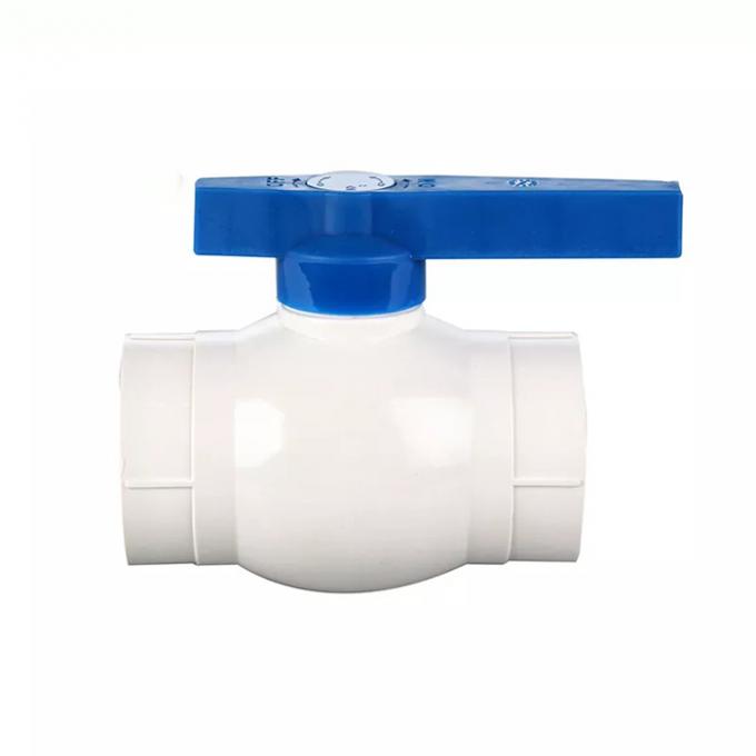 1 Inch 2 Inch CPVC Ball Valve Socket Corrosion Resistance