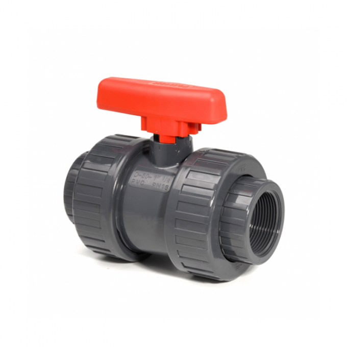 1 Inch Threaded PVC Ball Valve Socket PVC Single Union Ball Valve Flanged