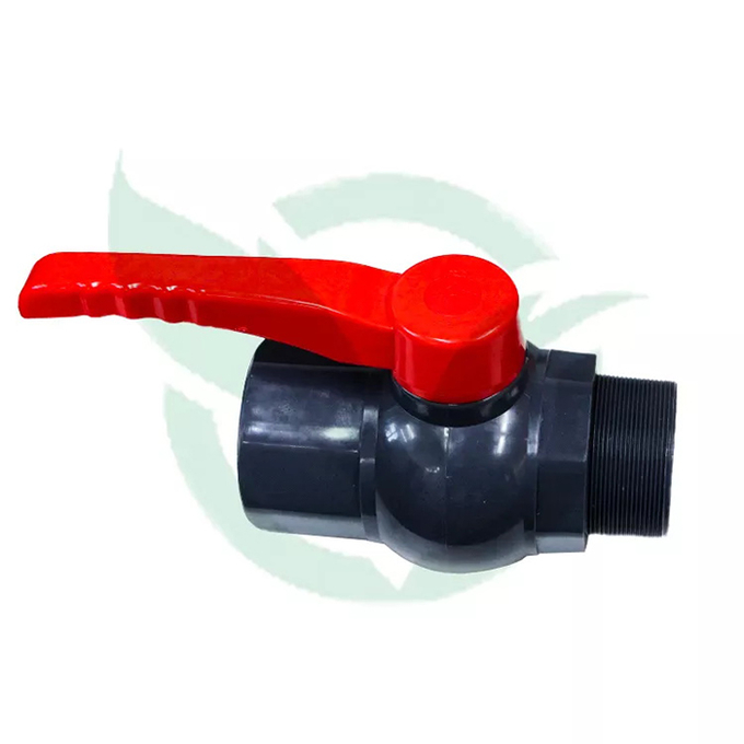 DN15 Globe PVC Shut Off Valve Anti Corrosion 2 Pvc Shut Off Valve